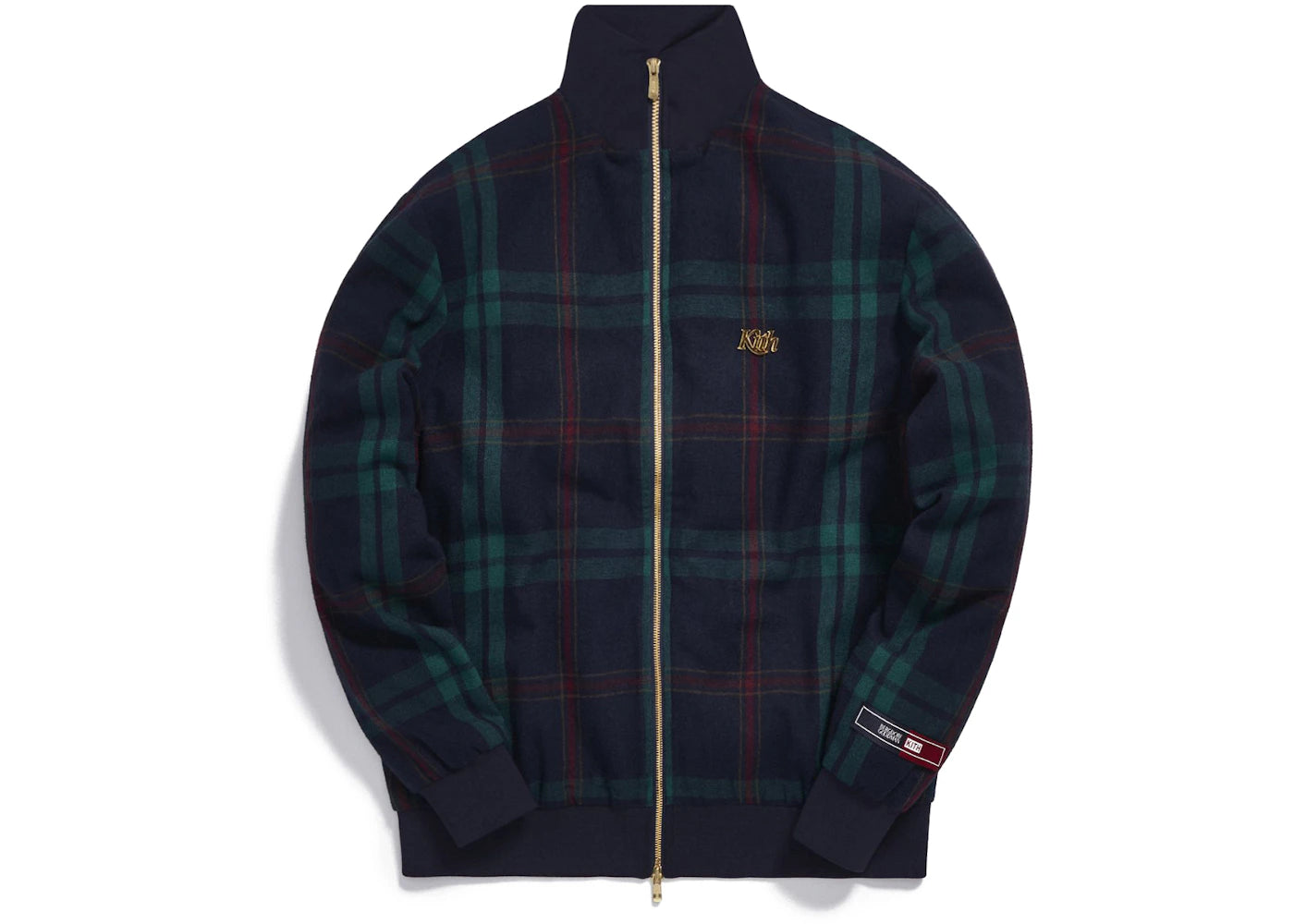 Kith for Bergdorf Goodman Lewis Track Jacket Navy/Green Plaid – Side Kicks