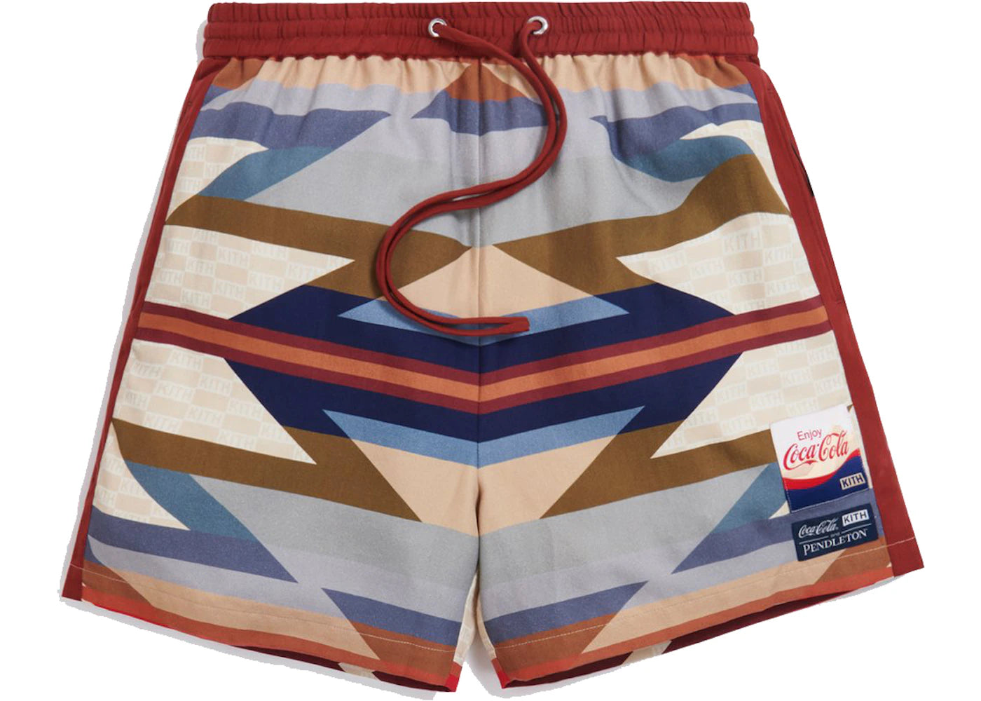 Kith x Coca-Cola x Pendleton Short Maroon/Multi – Side Kicks