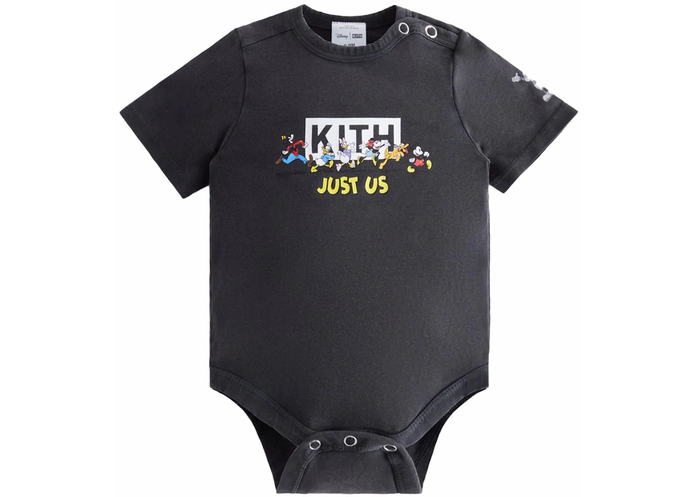 Kith x Disney Baby Mickey & Friends Family Vintage Onesie Black – Side ...