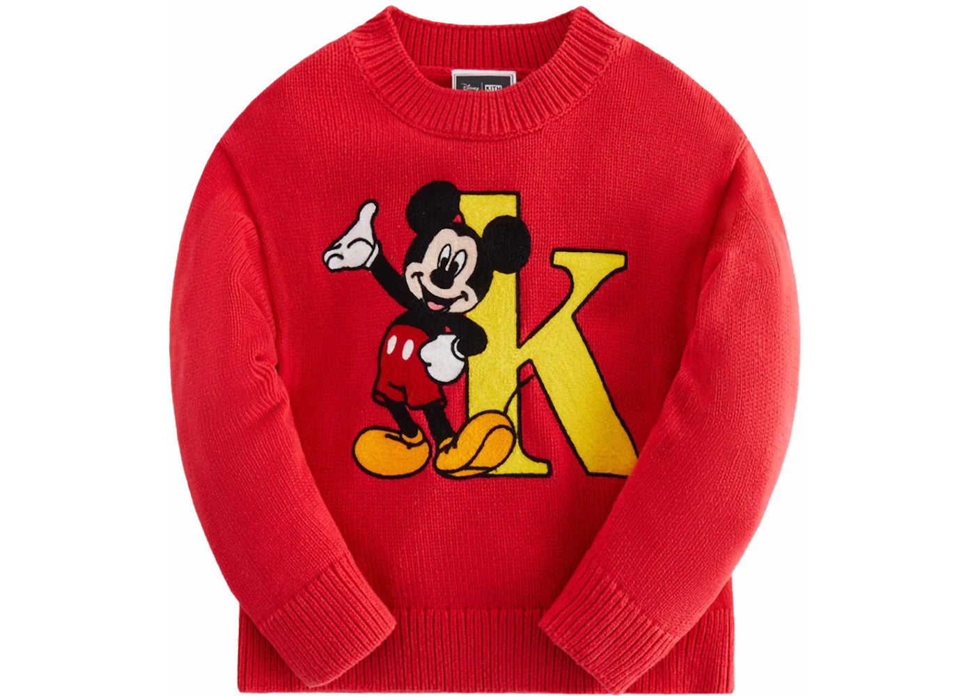 Kith x Disney Kids Mickey & Friends Mickey K Crewneck Sweater Fame ...