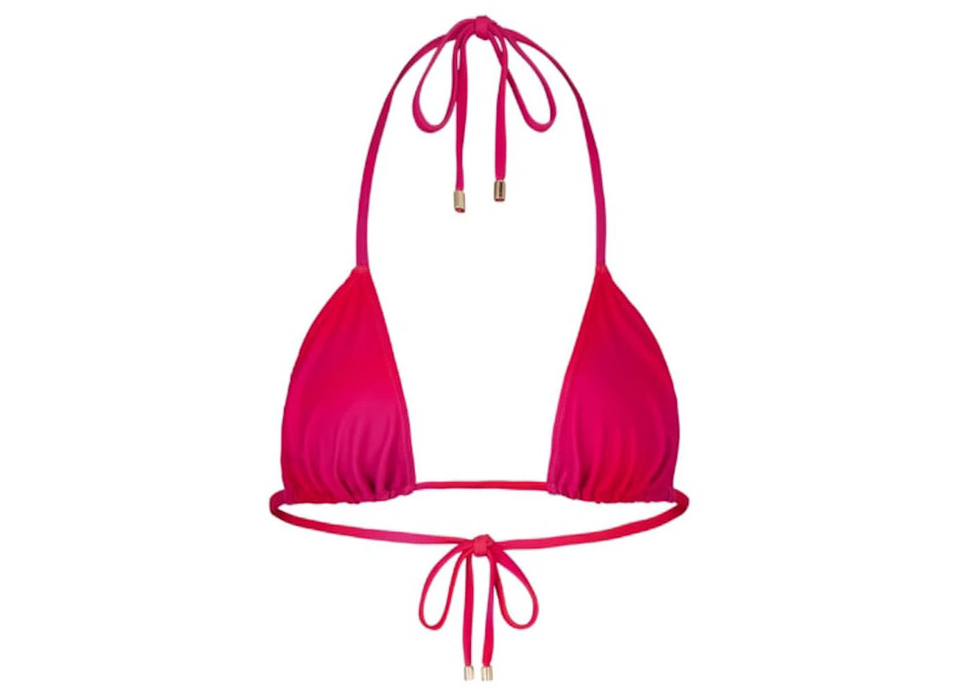 Kylie Swim Triangle Bikini Top Red – Side Kicks