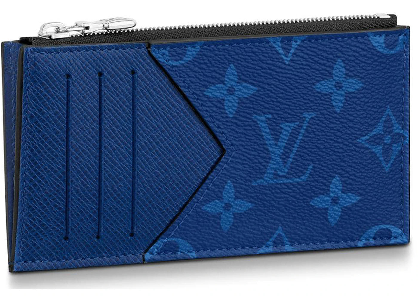 Louis Vuitton Coin Card Holder Monogram Pacific Taiga Blue – Side Kicks