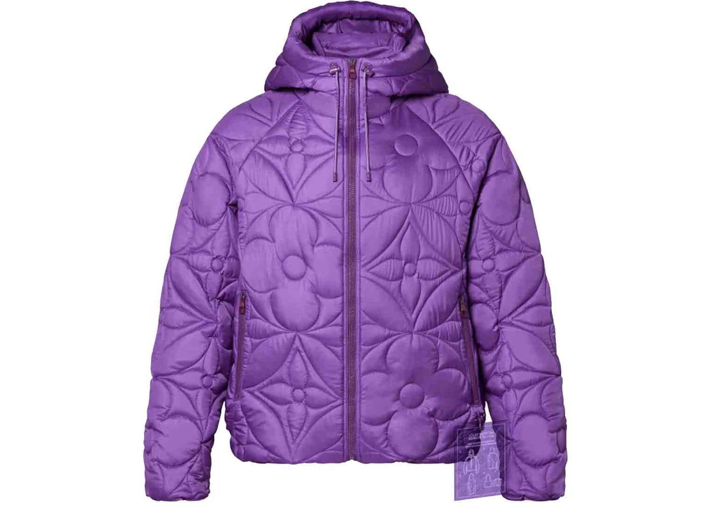 Louis Vuitton LVSE Flower Quilted Hoodie Jacket Violet – Side Kicks