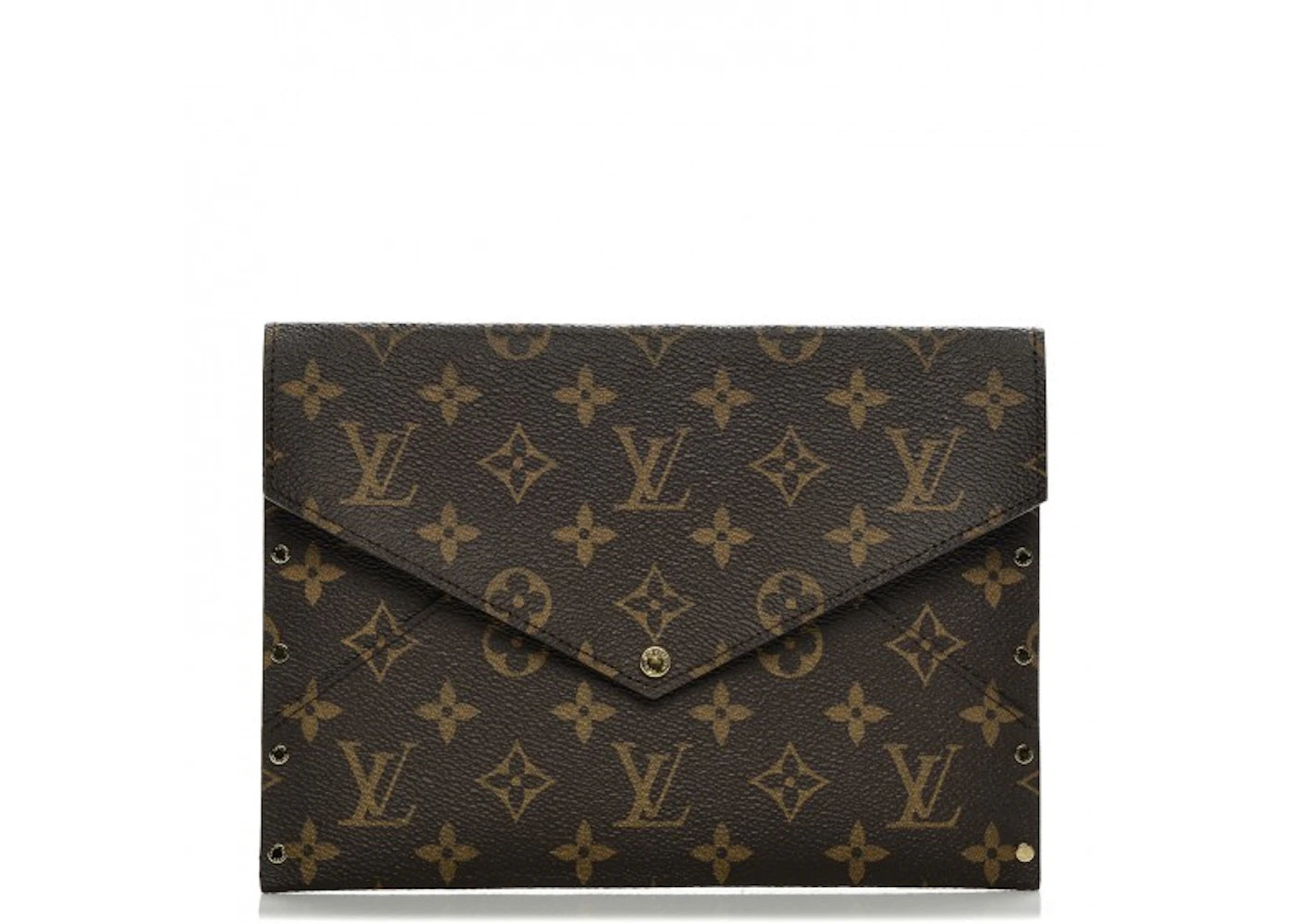 Louis Vuitton Rivets Envelope Monogram MM Brown – Side Kicks