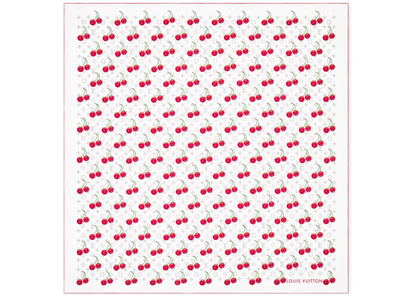 Louis Vuitton x Takashi Murakami Monogram Cherry Shawl White – Side Kicks