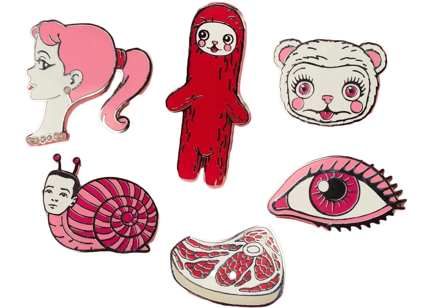 Mattel Mark Ryden x Barbie Enamel Pins – Side Kicks