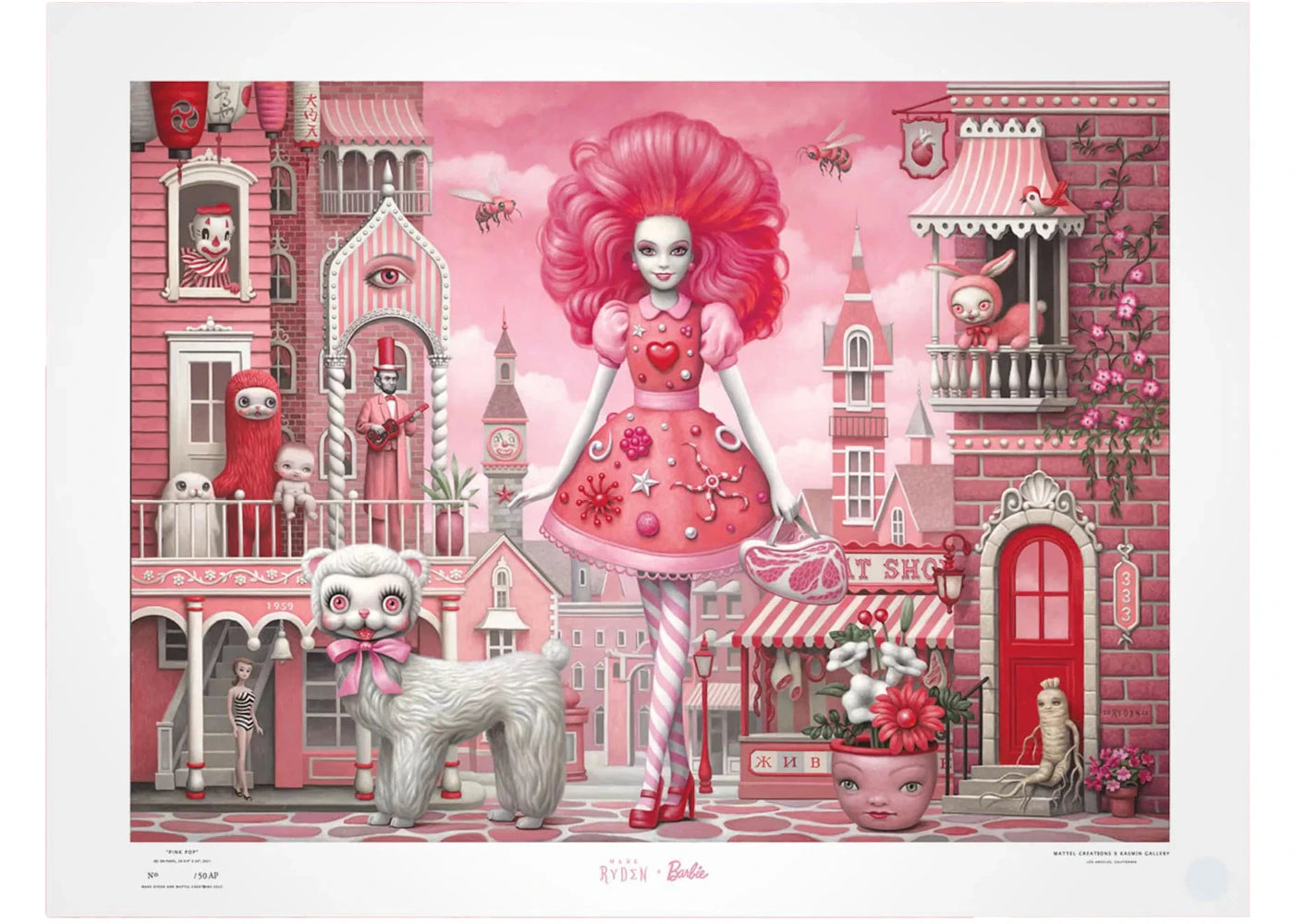 Mattel Mark Ryden x Barbie Signed Pink Pop Art Print (Signed, Edition ...