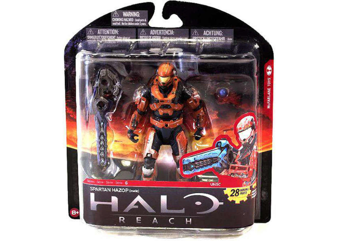 McFarlane Toys Halo Series 6 Spartan Hazop Rust Exclusive Exclusive Ac ...