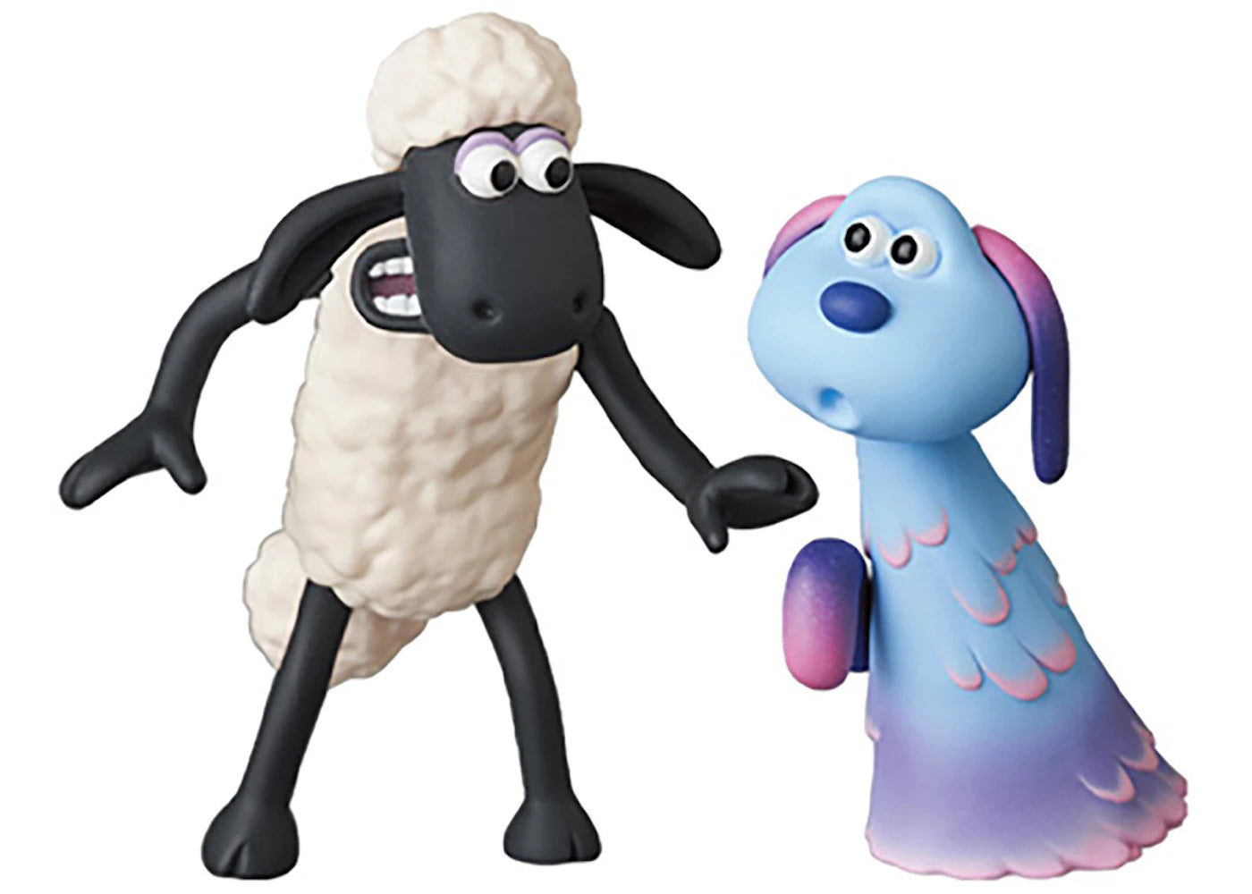 Medicom UDF A Shaun the Sheep Movie Farmageddon Shaun And Lu-La Figure ...