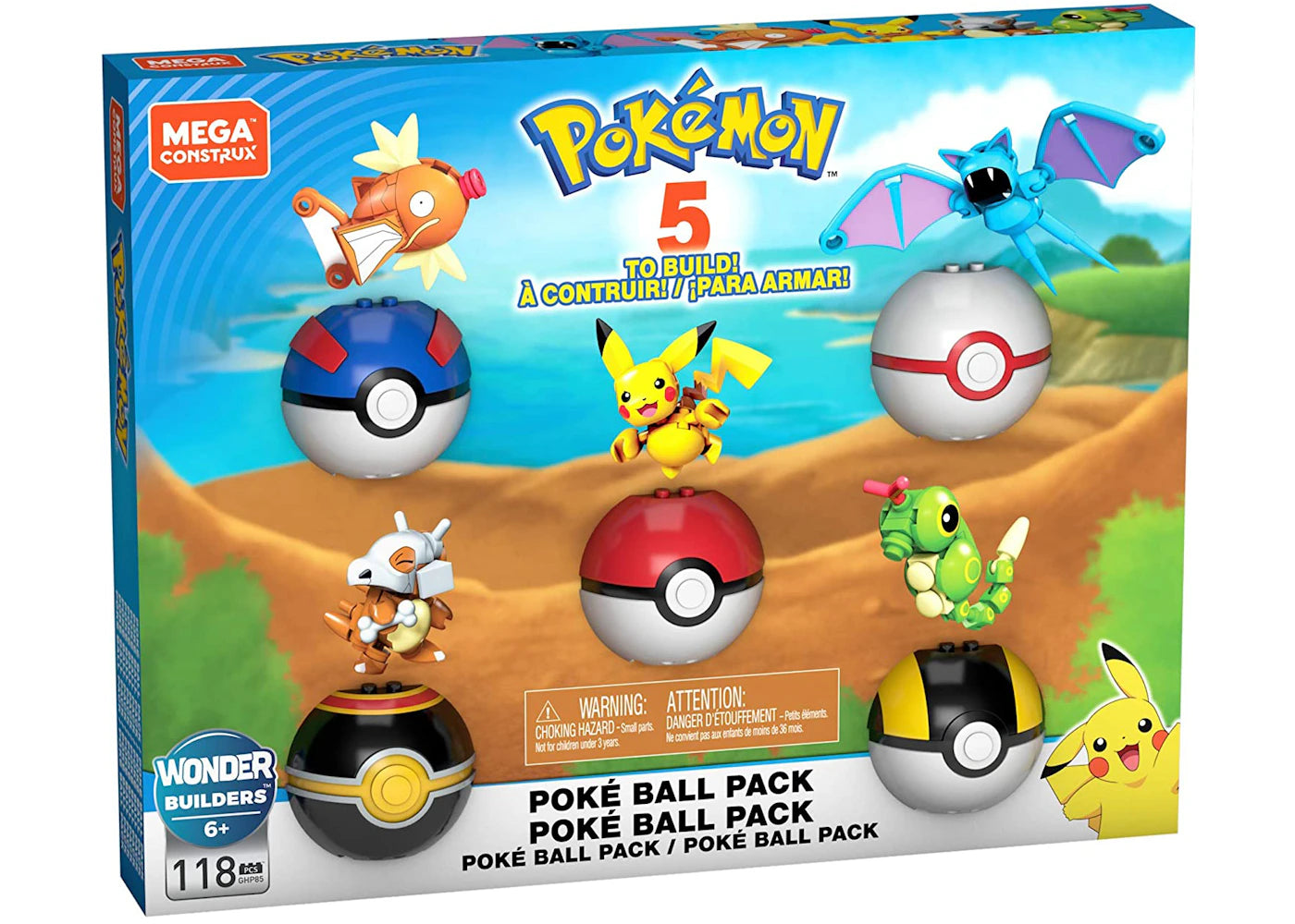 Mega Construx Pokemon Pokeball Bundle Set – Side Kicks