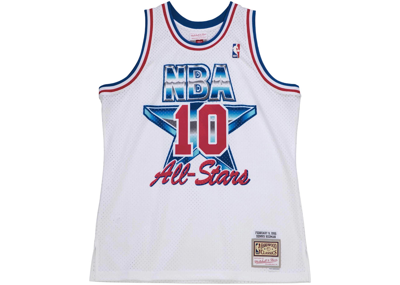 Mitchell & Ness Dennis Rodman All Star East 1992-93 Swingman Jersey Wh ...