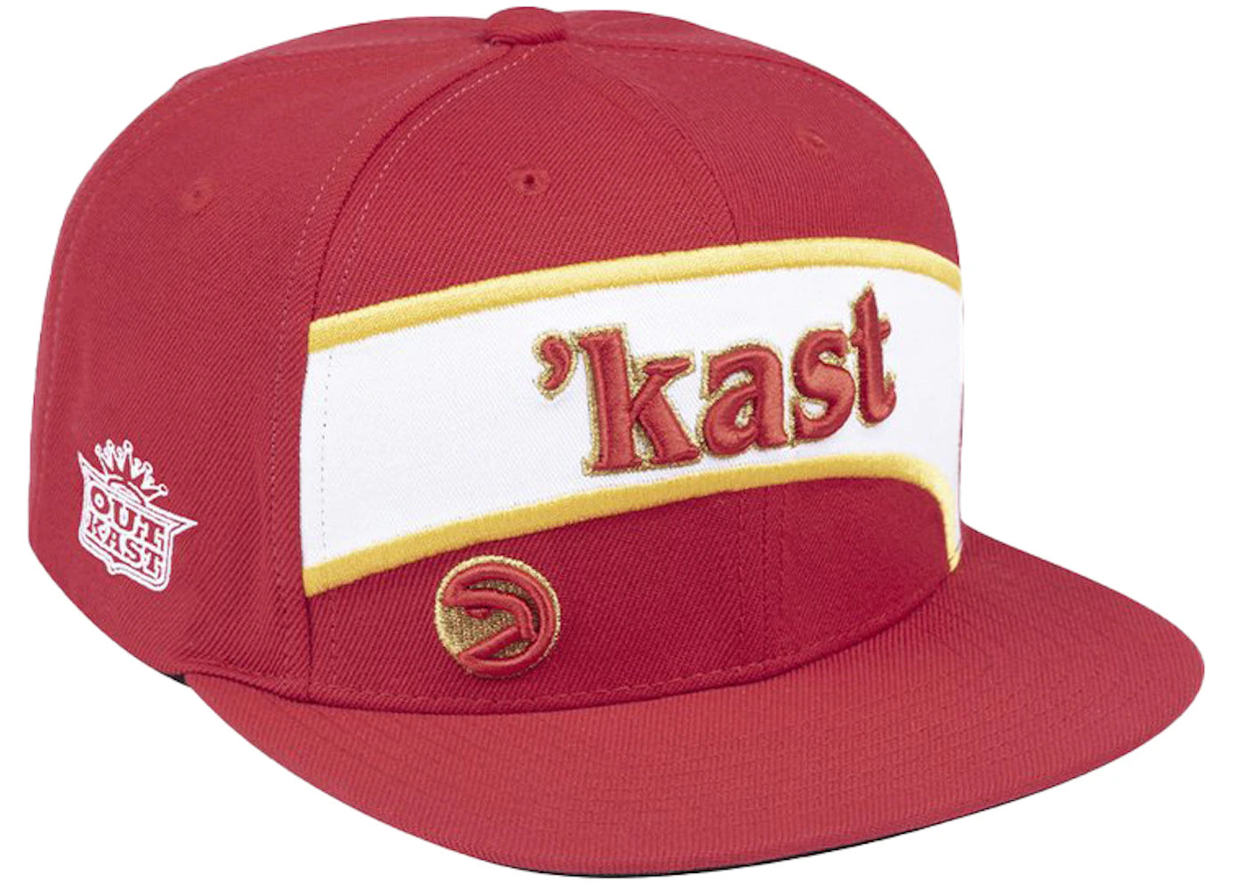 Mitchell & Ness OutKast x Atlanta Hawks High Crown Snapback Hat Red ...