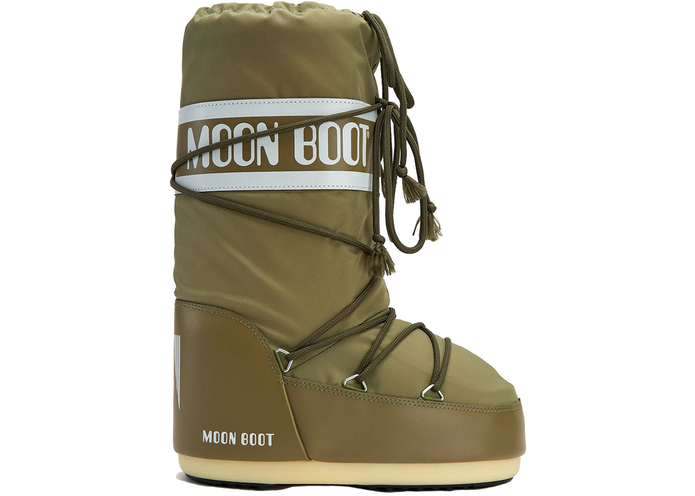 Moon Boot Icon Nylon Boot Nylon Khaki – Side Kicks