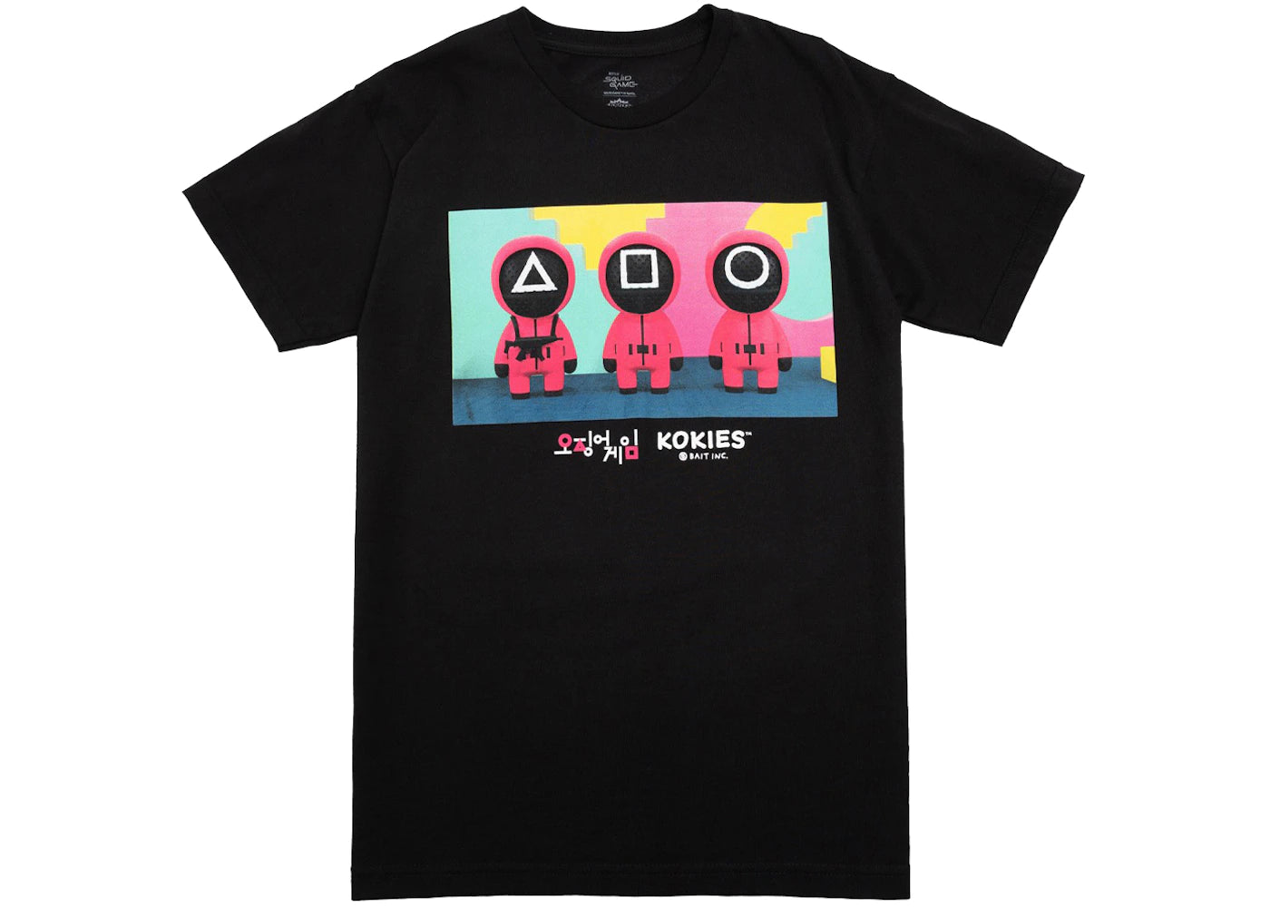 Netflix x Kokies x Squid Game x BAIT Soldiers Maze Tee Black – Side Kicks