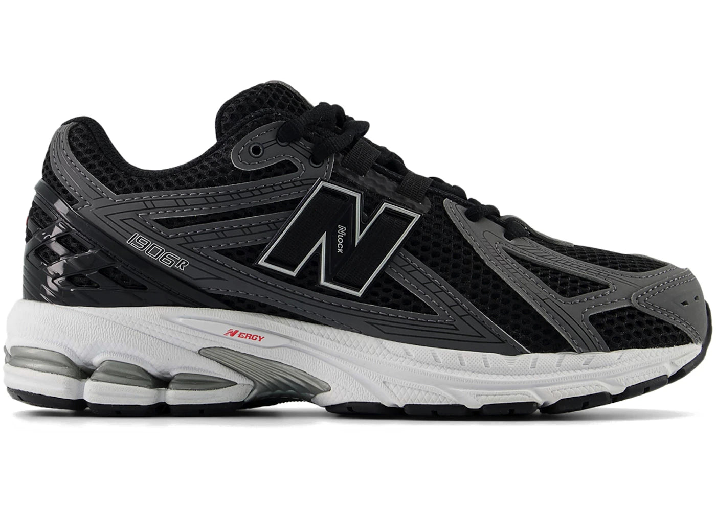 New Balance 1906R Black Team Red Castlerock (GS) – Side Kicks
