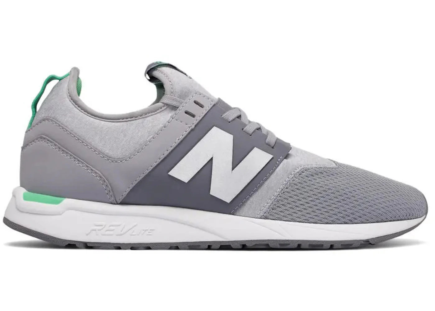 New Balance 247 Silver Mink Vivid Jade (Women's) – Side Kicks