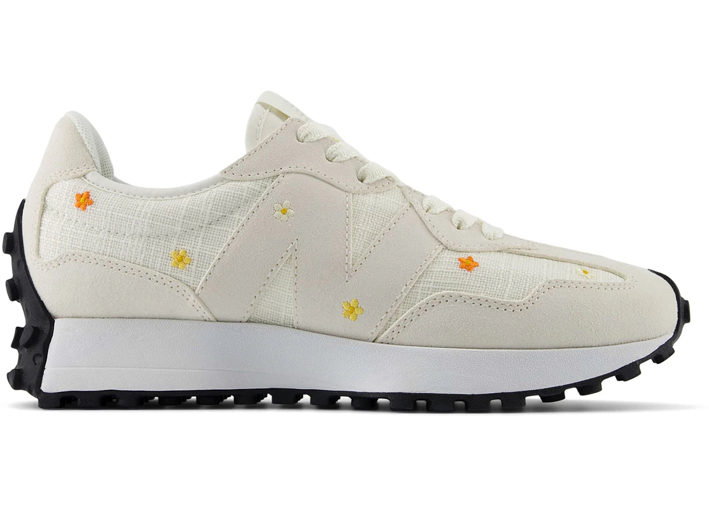 New Balance 327 Sea Salt Floral Embroidery (Women's) – Side Kicks