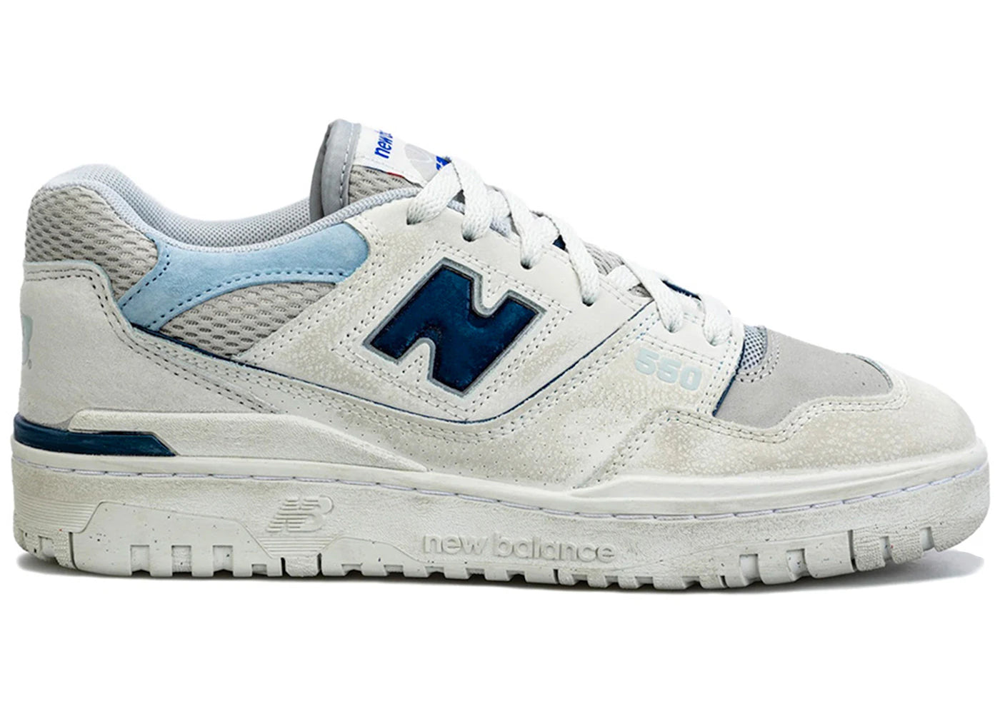 New Balance 550 Aged White Grey Blue – Side Kicks