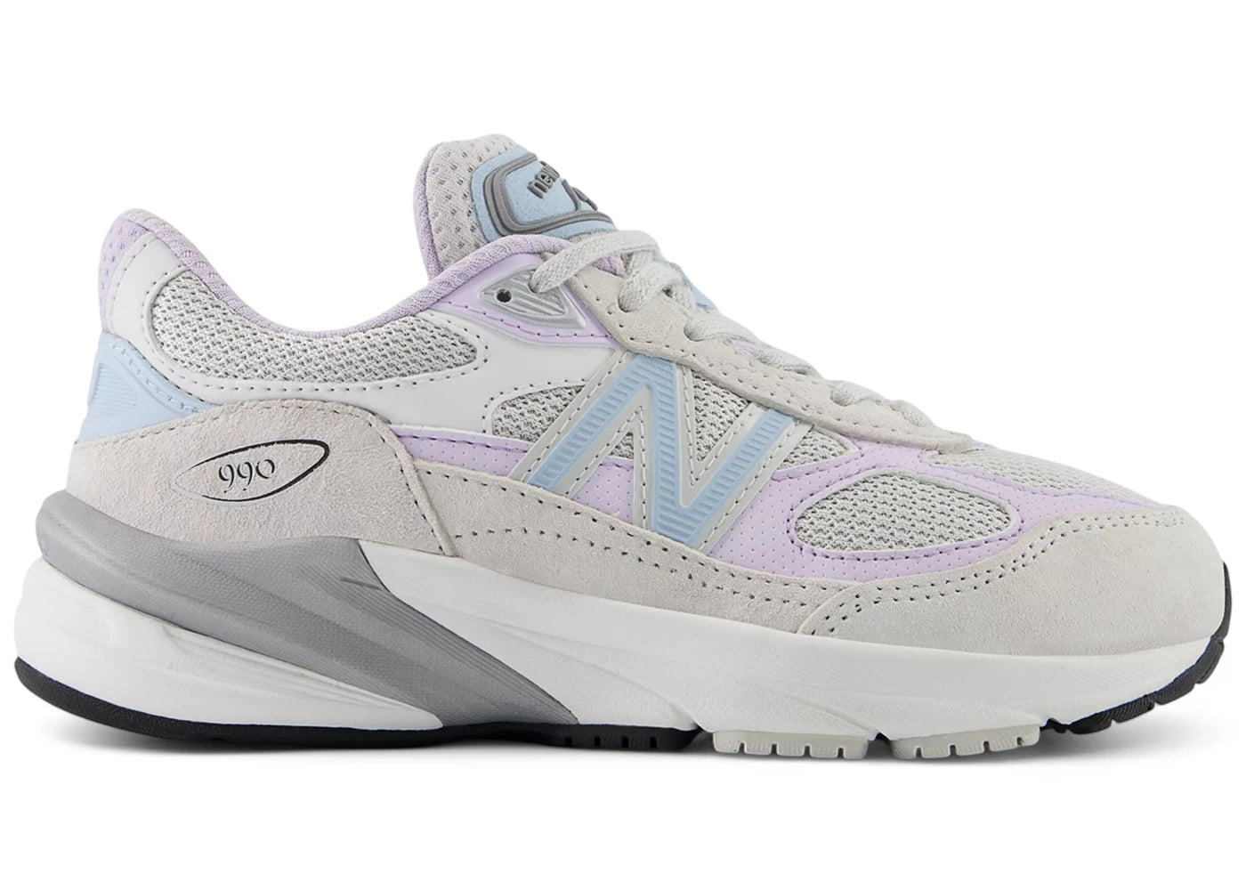 New Balance 990v6 Grey Matter Bright Lavender (PS) – Side Kicks