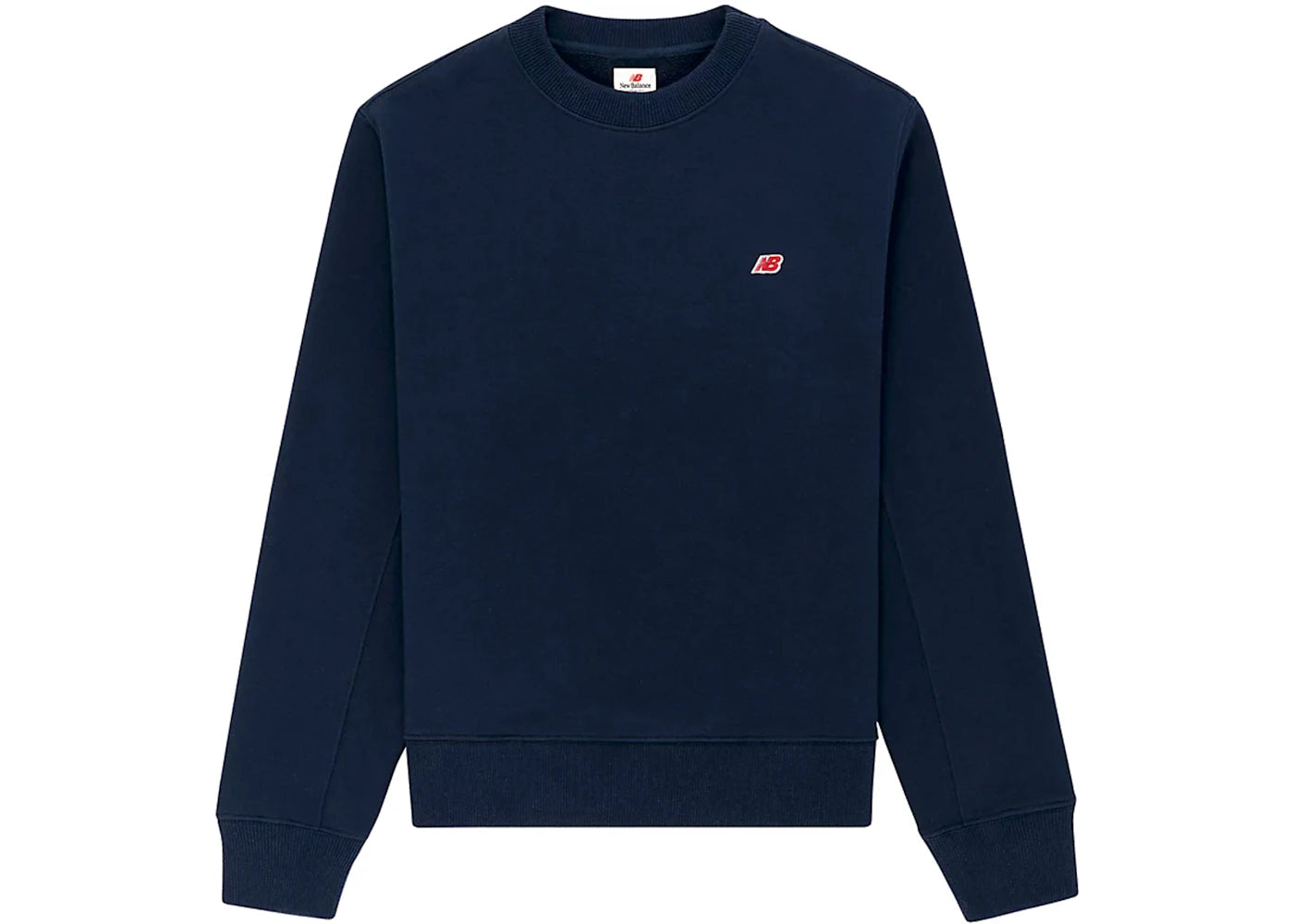 New Balance Made in USA Core Crewneck Sweatshirt Natural Indigo – Side ...