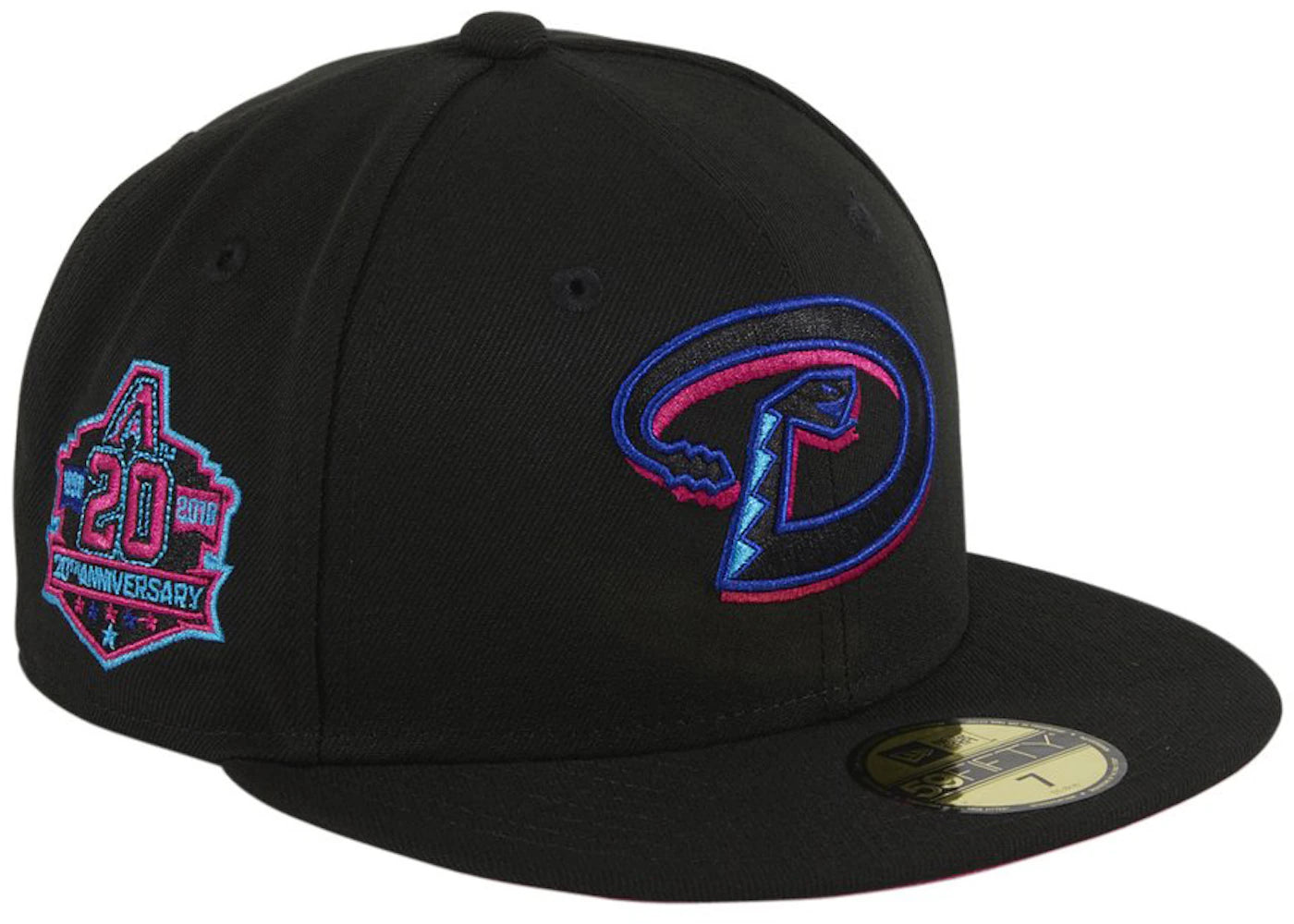 New Era Arizona Diamondbacks Cyberpunks 20th Anniversary Patch D Hat C ...