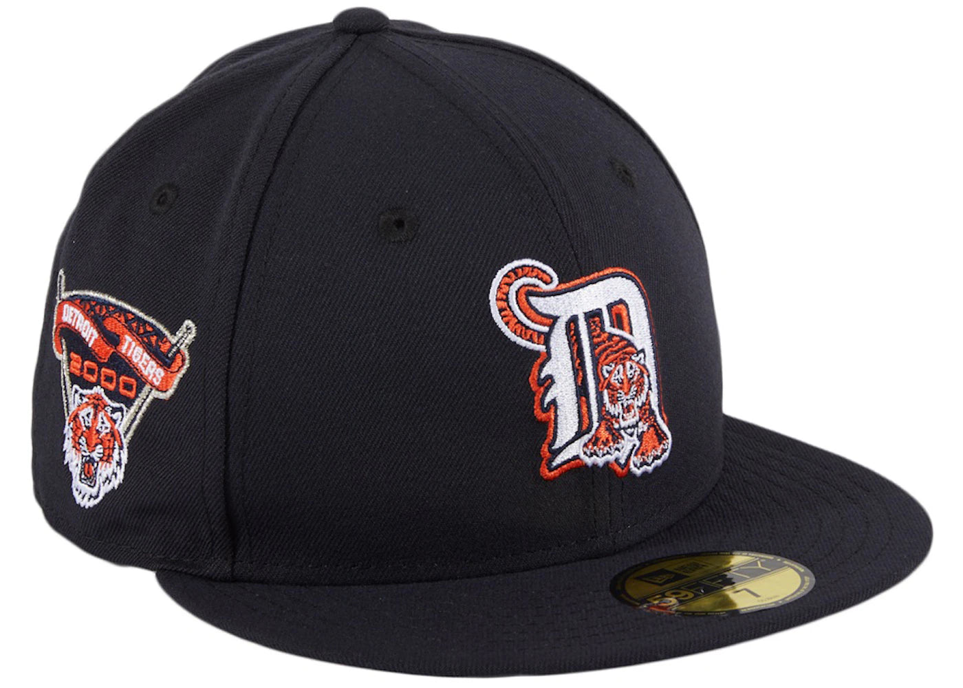 New Era Detroit Tigers 2000 Stadium Patch 59Fifty Fitted Hat Navy ...