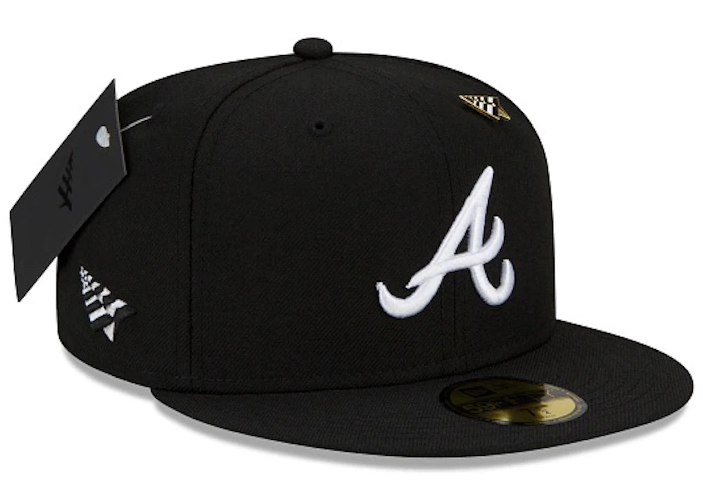 New Era x Paper Planes Atlanta Braves 59Fifty Fitted Hat Black – Side Kicks