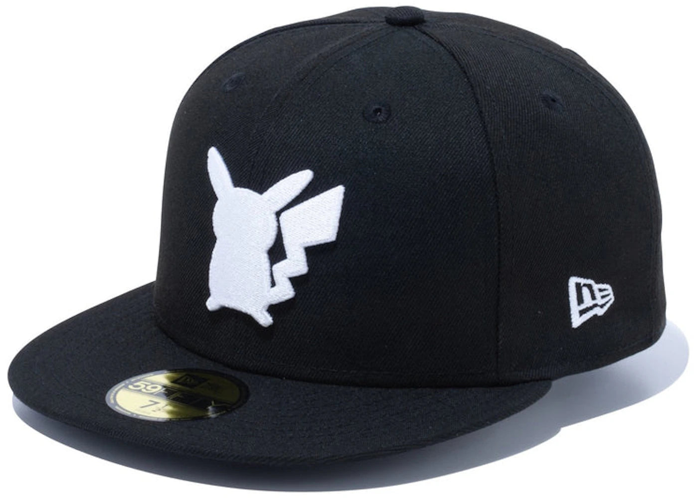 New Era x Pokemon Pikachu Silhouette 59Fifty Fitted Hat Black Snow Whi ...