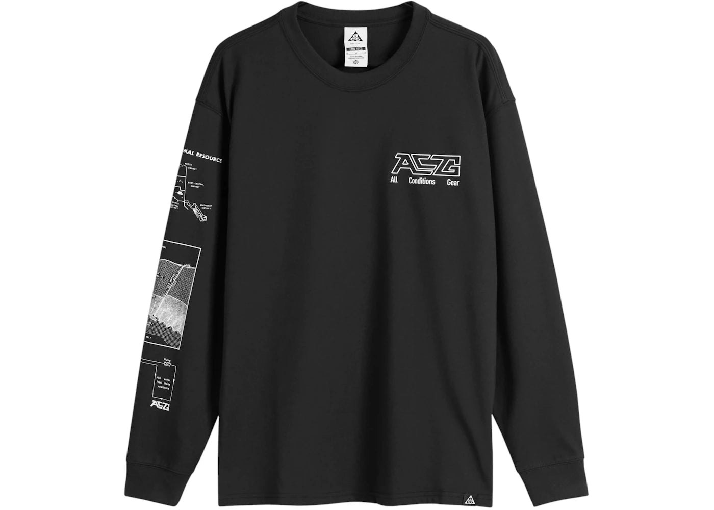 Nike ACG Geothermal Long Sleeve T-shirt Black – Side Kicks