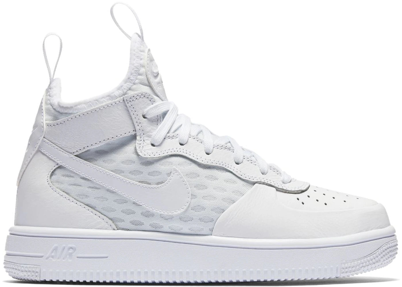 Nike Air Force 1 Ultraforce Mid Triple White (GS) – Side Kicks