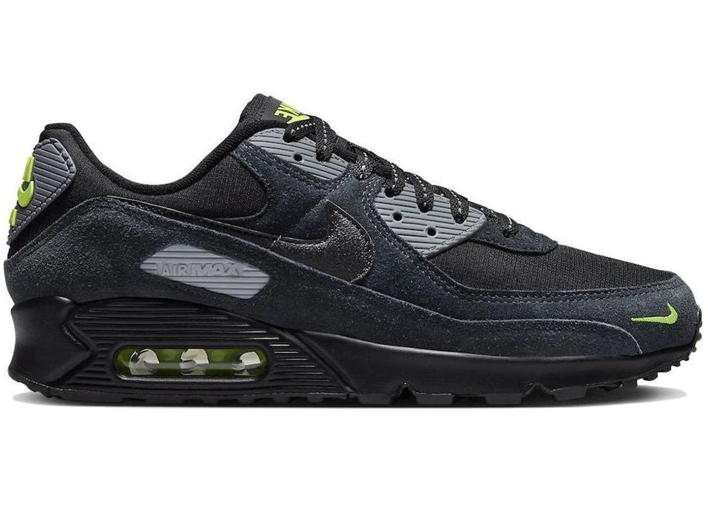 Nike Air Max 90 Black Volt Cool Grey – Side Kicks