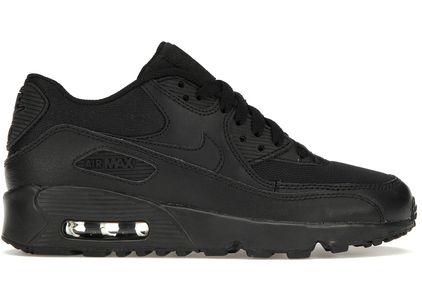 Nike Air Max 90 Mesh Triple Black (GS) – Side Kicks