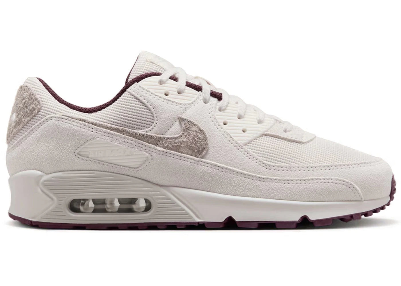 Nike Air Max 90 PRM Sail Burgundy Crush – Side Kicks