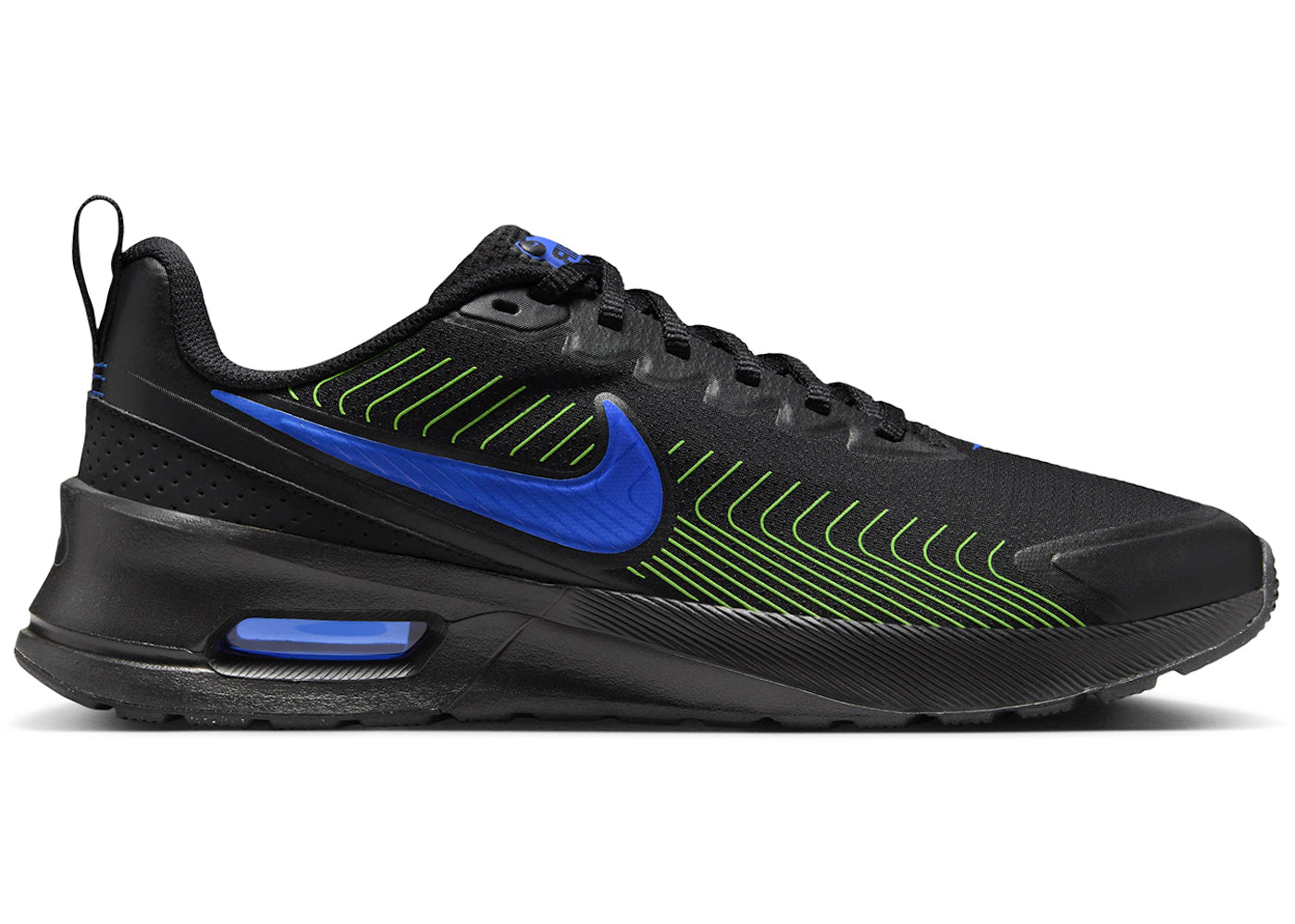 Nike Air Max Nuaxis Black Volt Racer Blue – Side Kicks