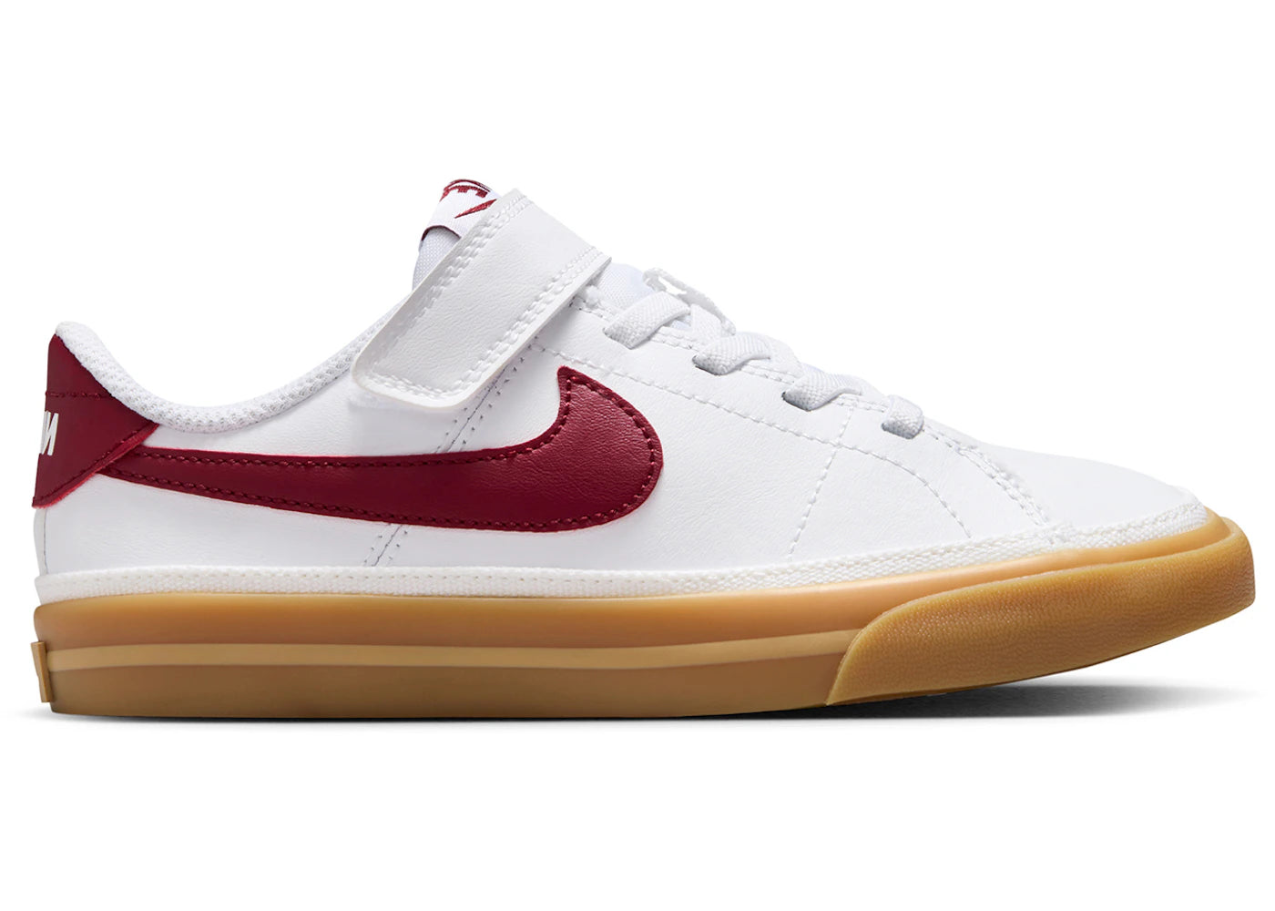 Nike Court Legacy White Gum Yellow Team Red (PS) – Side Kicks