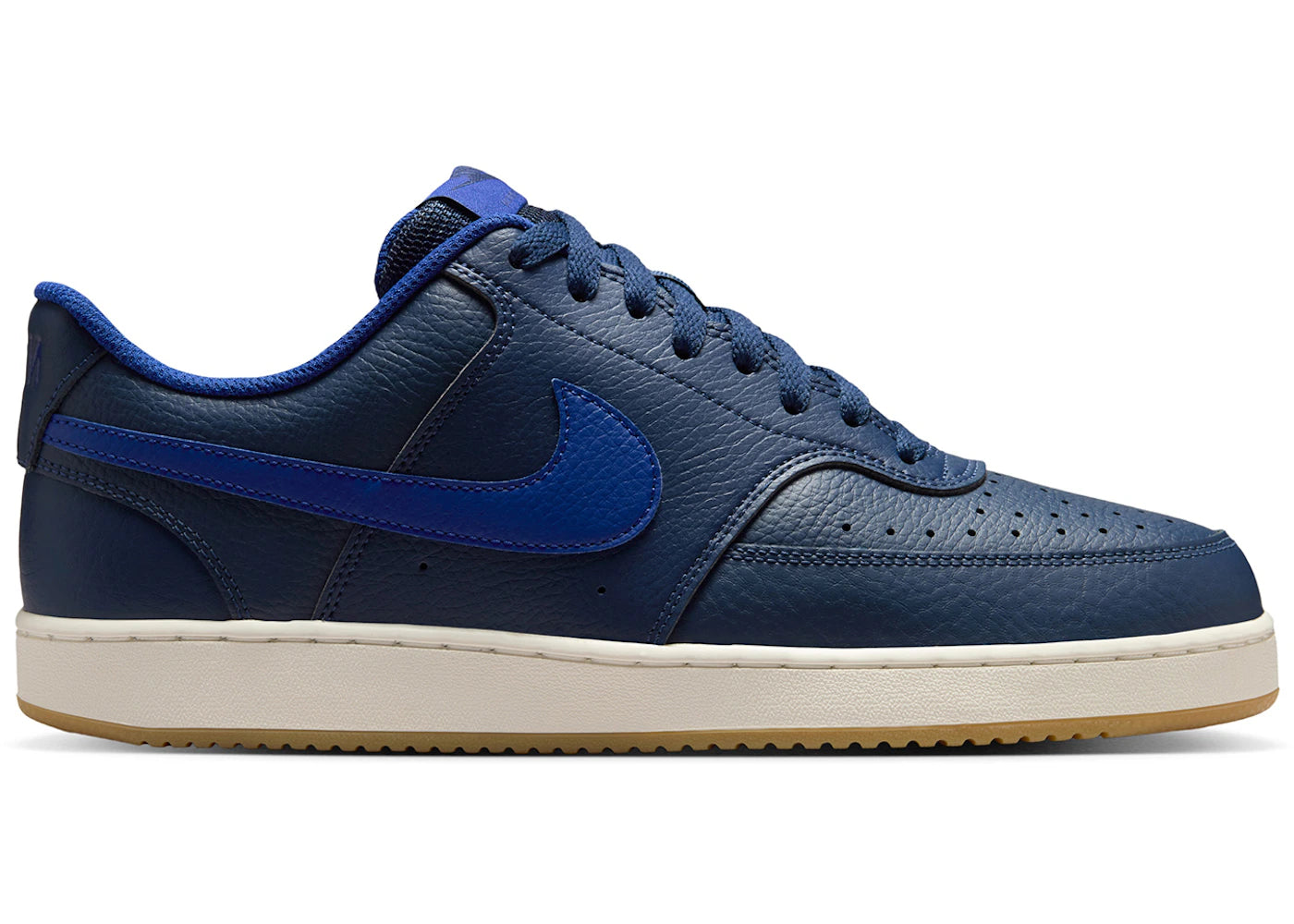 Nike Court Vision Low Midnight Navy Sail Gum Light Brown Deep Royal Bl ...