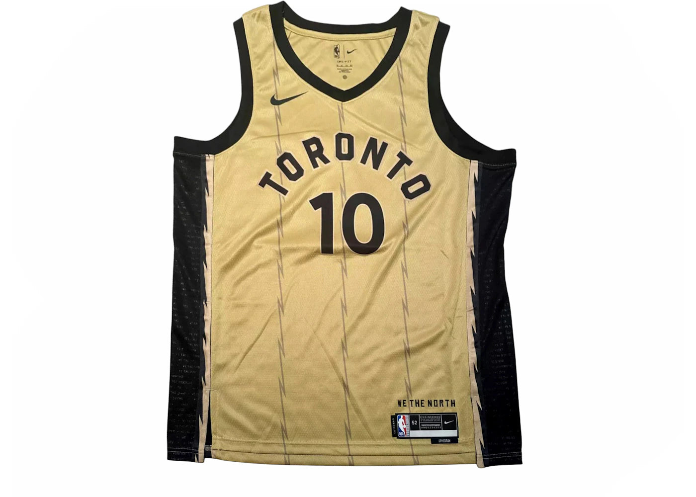 Nike Drake Toronto Raptors East End Swingman Basketball Jersey Gold ...