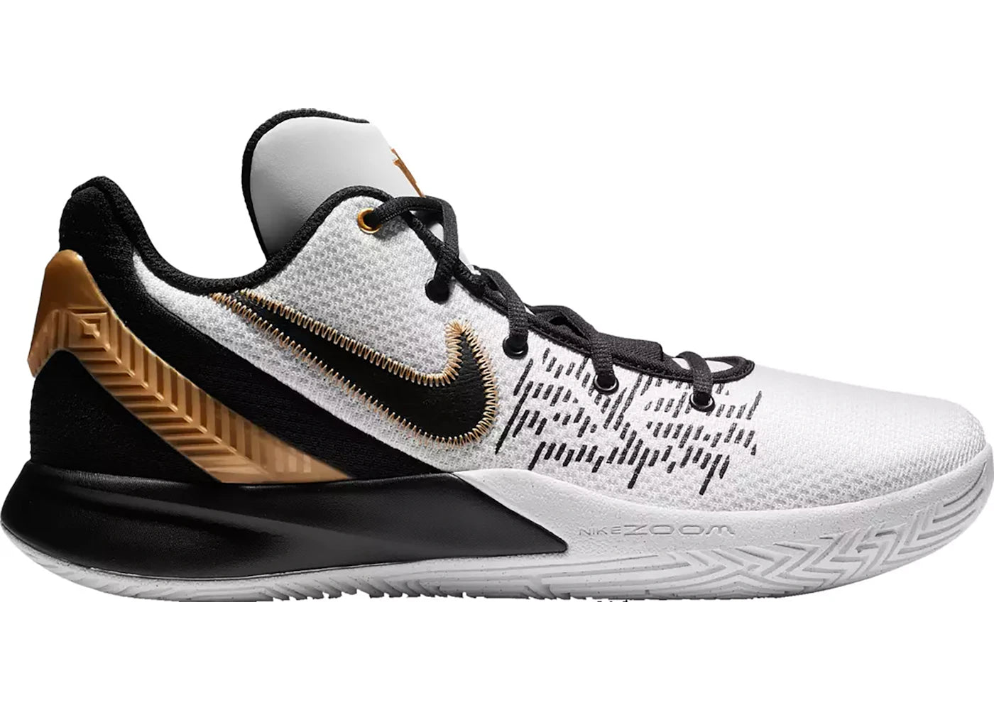 Nike Kyrie Flytrap 2 White Black Gold – Side Kicks