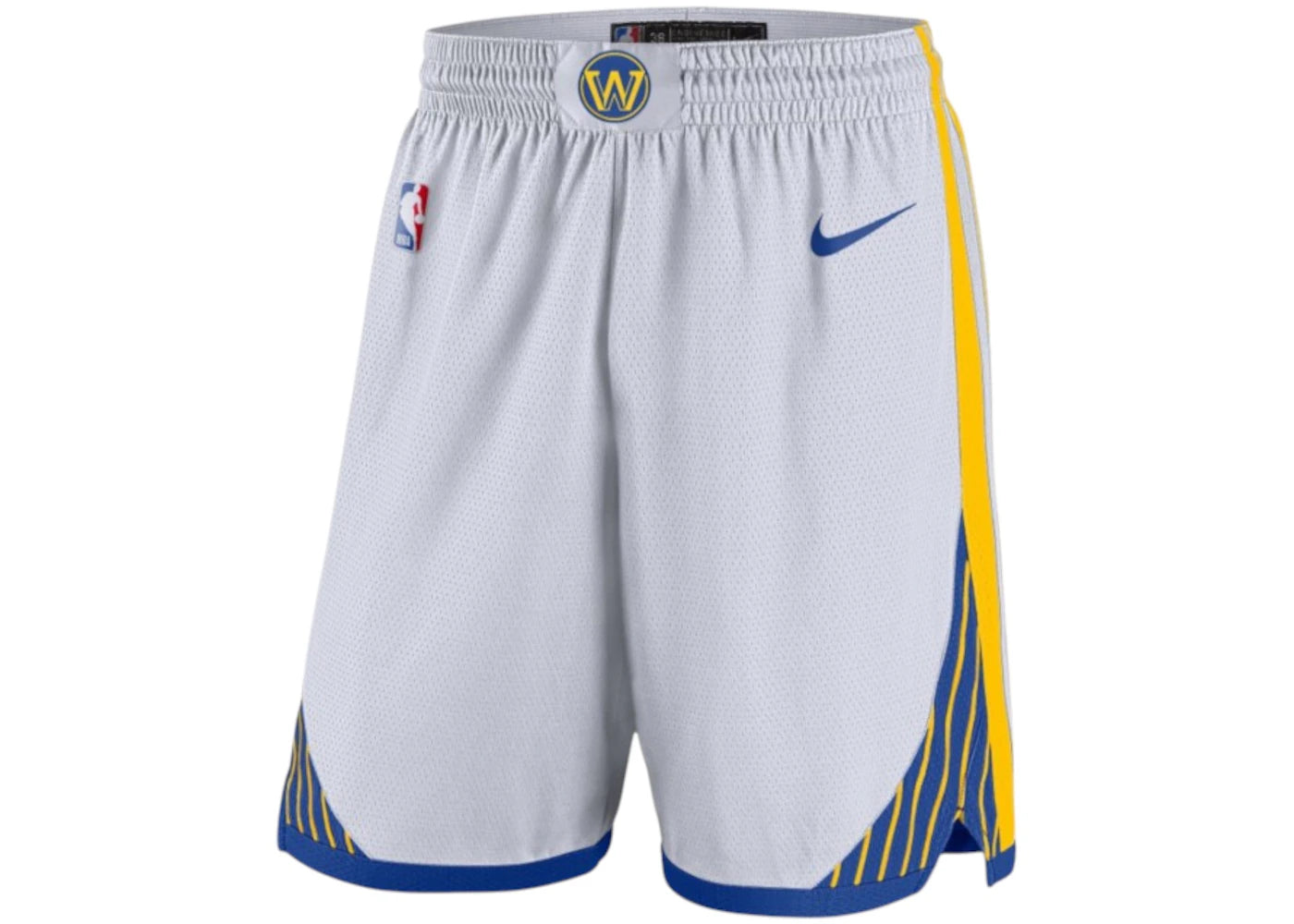Nike NBA Golden State Warriors Association Edition Swingman Shorts Whi ...