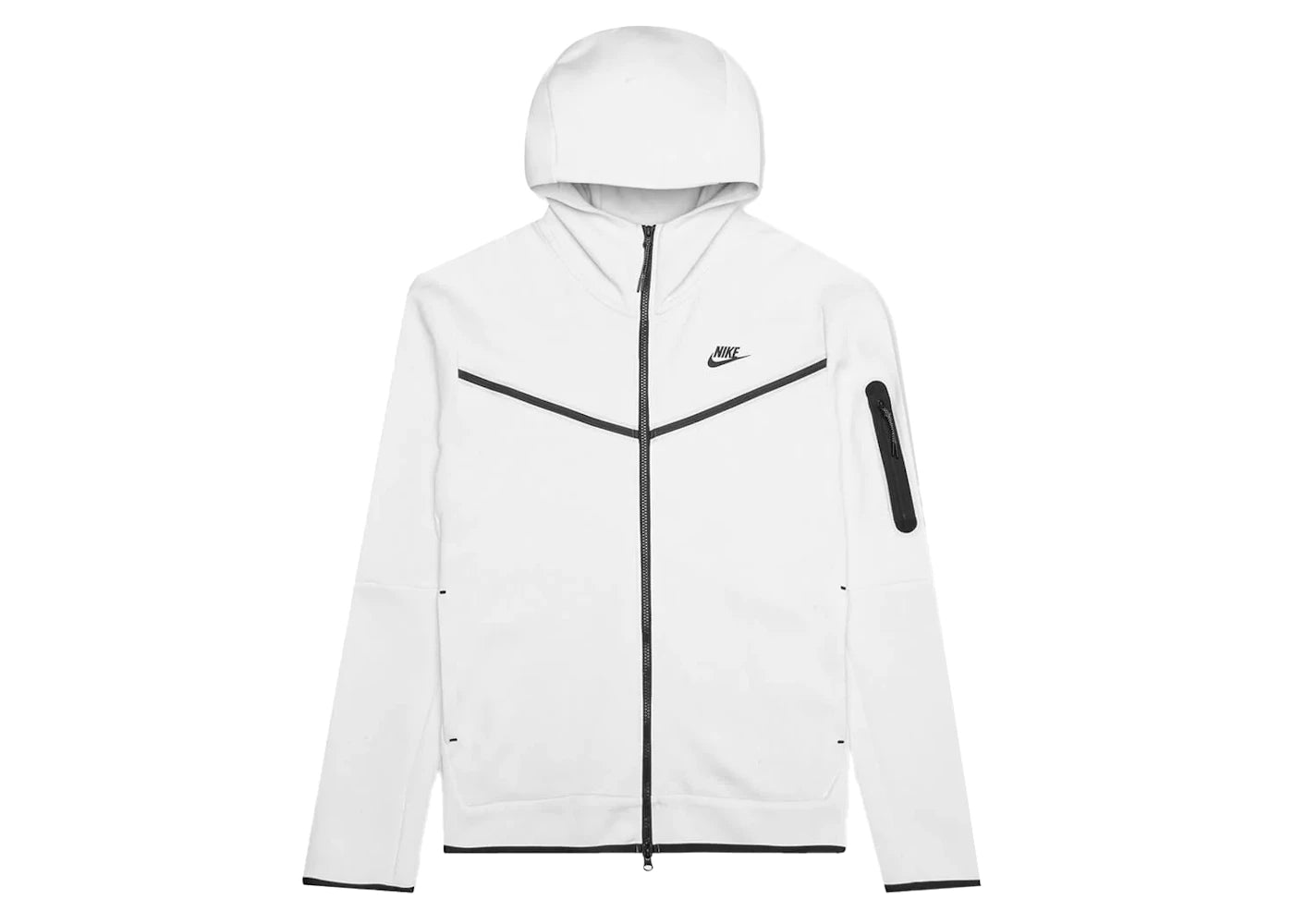 Nike Sportswear Tech Fleece Hoodie White/Black – Side Kicks