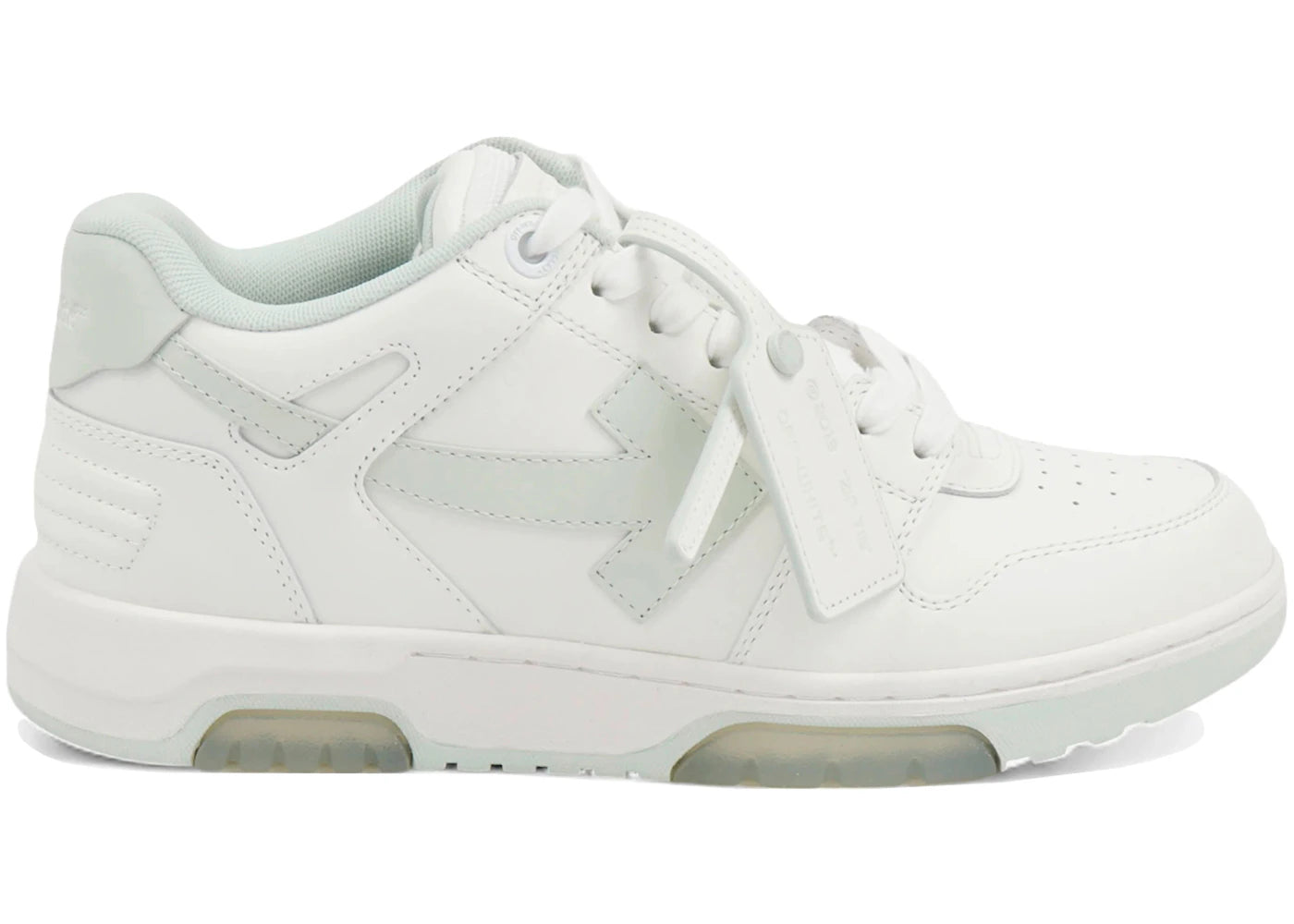OFF-WHITE Out Of Office OOO Low Tops White Green Mint – Side Kicks