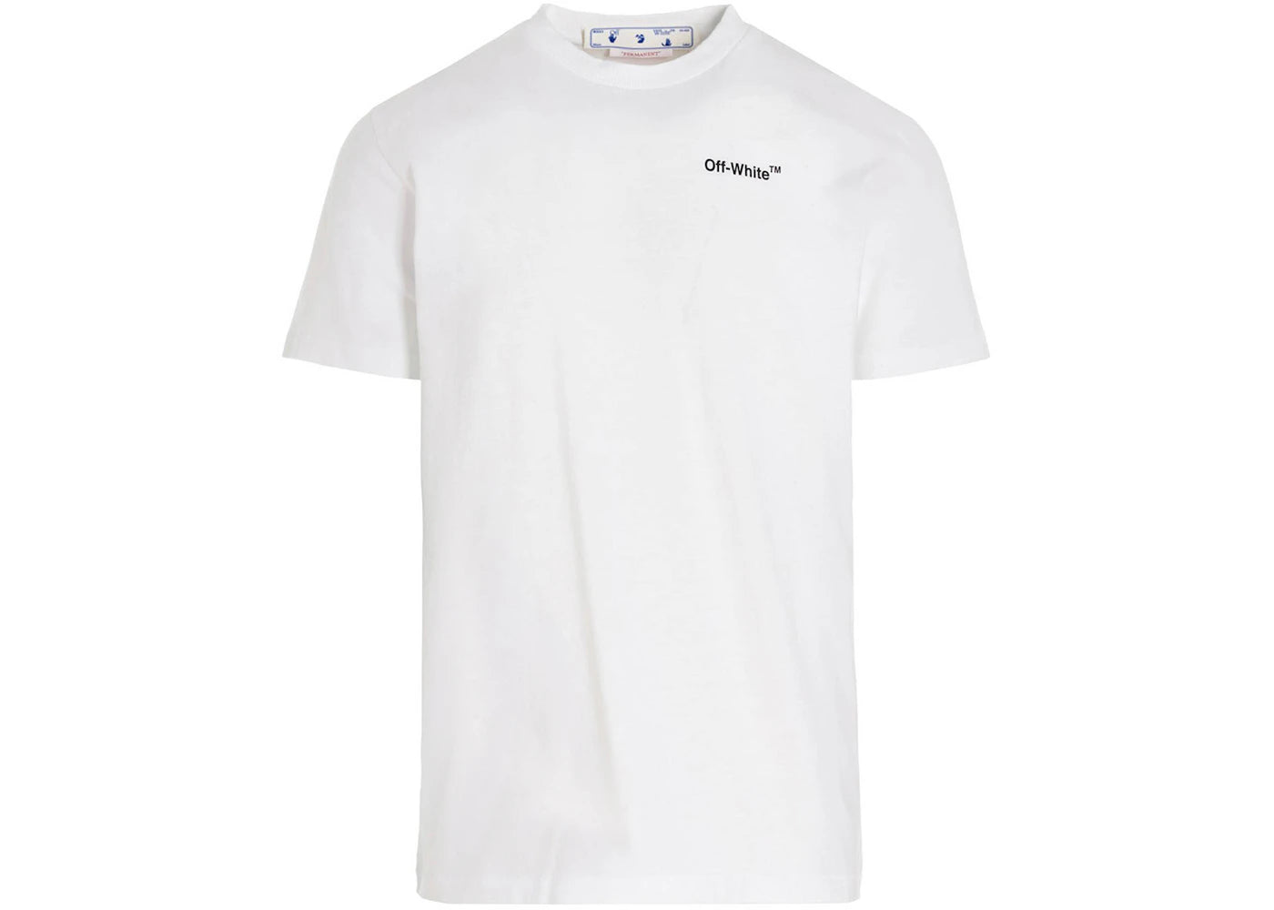 OFF-WHITE Text Logo Caravaggio Saint Jerome Writing Arrows Slim Fit T ...