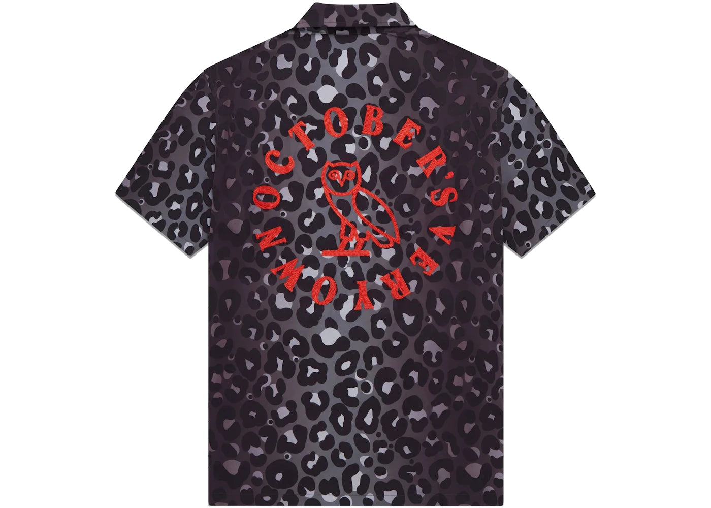 OVO Leopard Print Camp Shirt Black – Side Kicks
