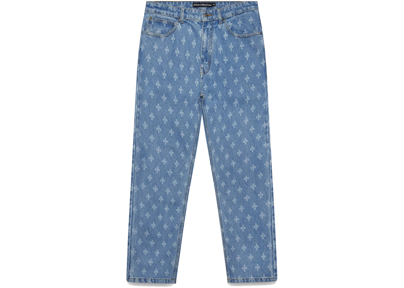 OVO Monogram Relaxed Fit Denim Washed Indigo – Side Kicks