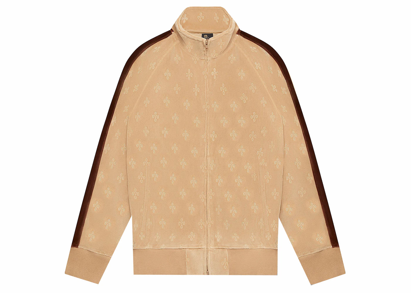 OVO Monogram Velour Track Jacket Khaki – Side Kicks