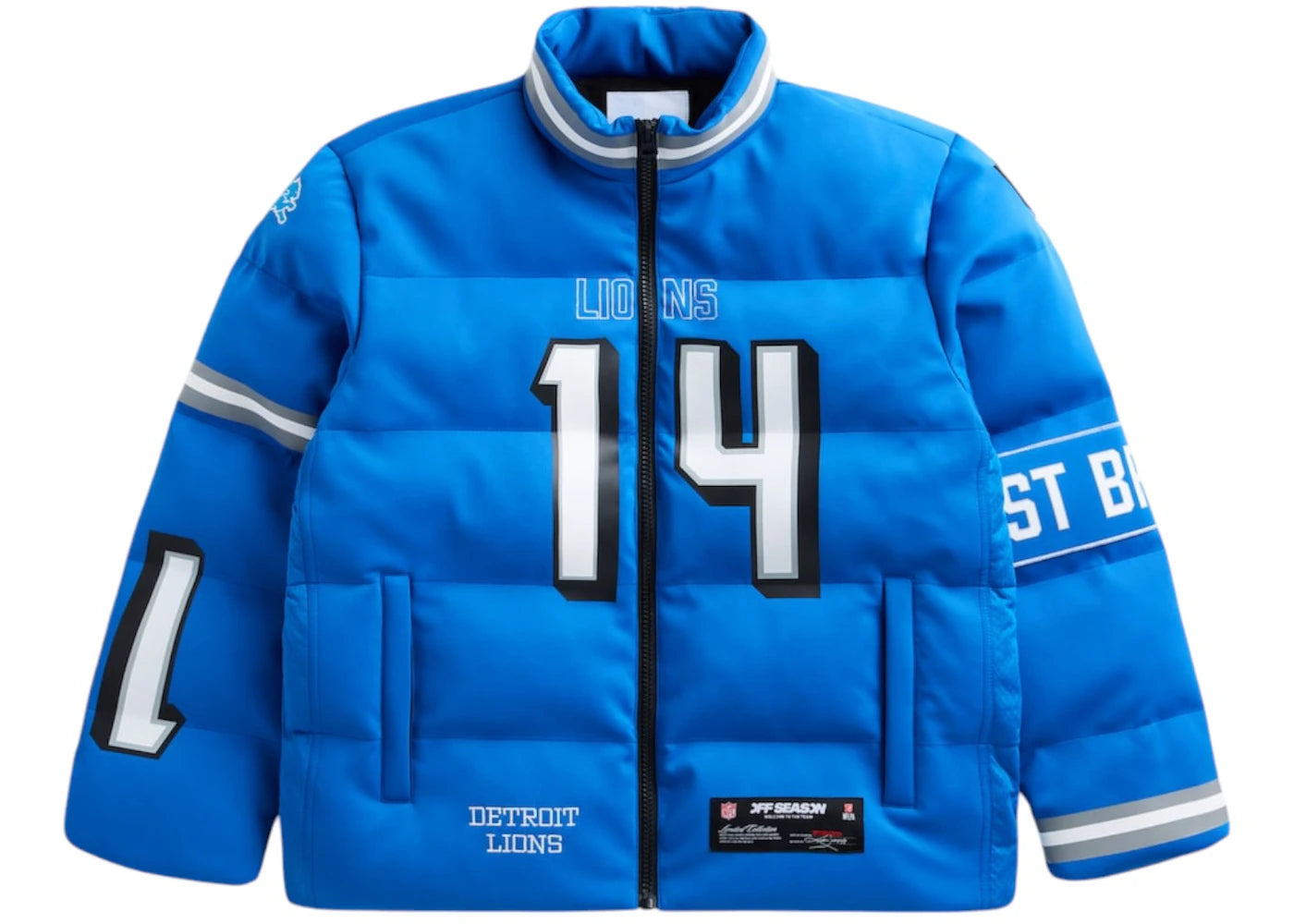 Off Season x NFL Amon-Ra St. Brown Detroit Lions Player Puffer Jacket ...