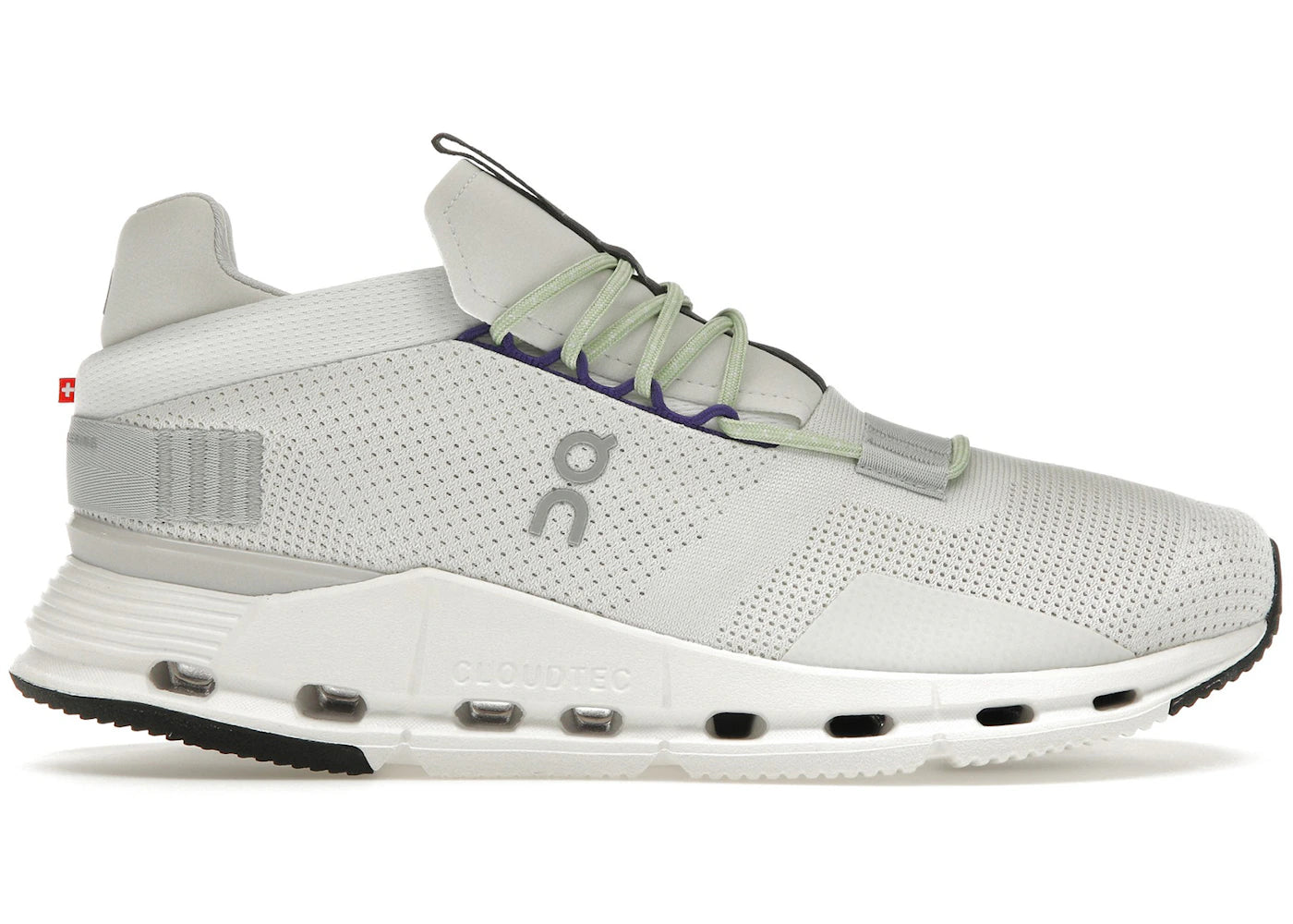 On Running Cloudnova White Mineral Grey Purple – Side Kicks