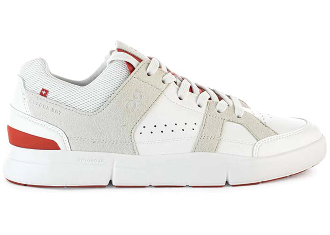 On The Roger Clubhouse White Grey Red – Side Kicks