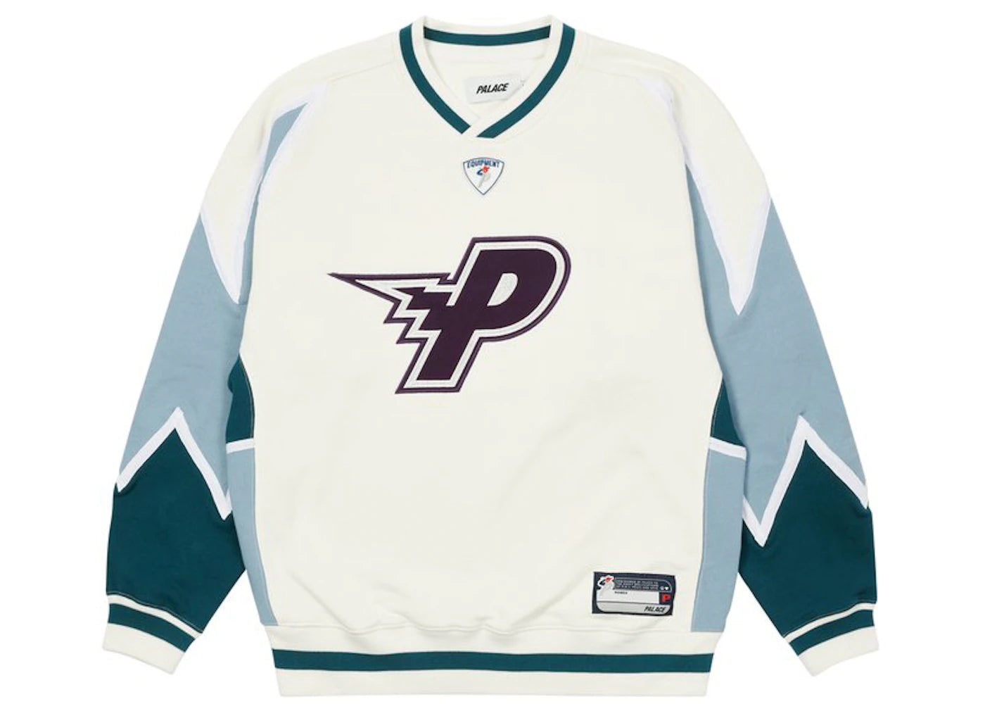 Palace Bolt Crew White/Blue – Side Kicks