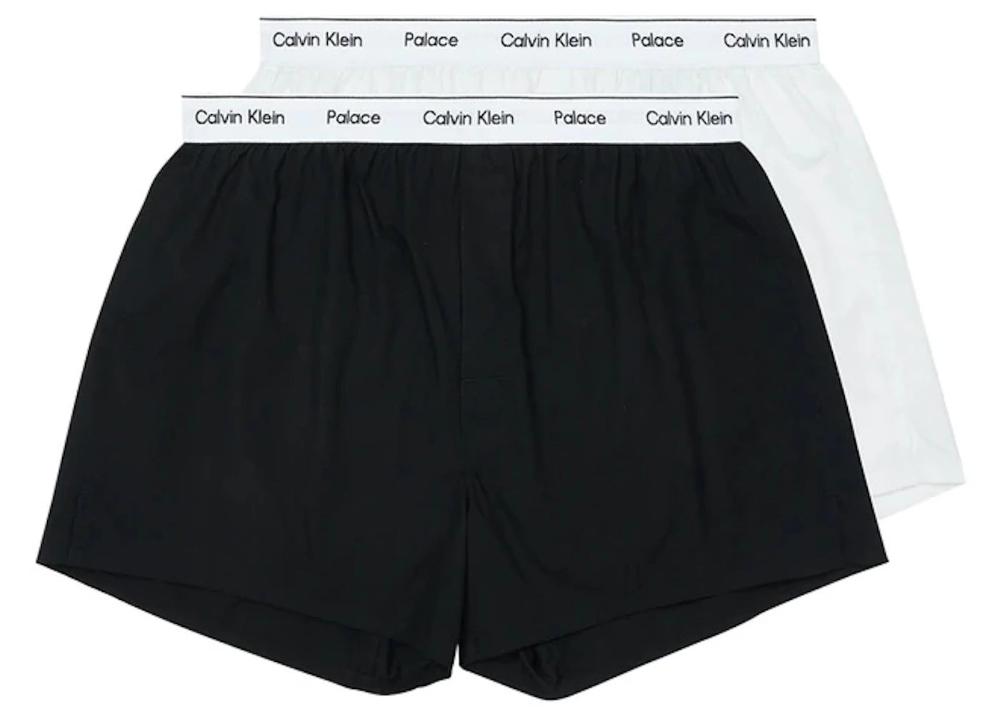 Palace CK1 Woven Boxers (2 Pack) Classic White/Black – Side Kicks